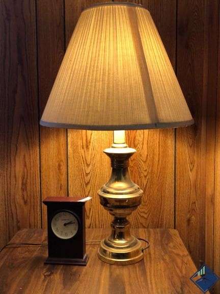 Table Top Lamp & Small Clock - Estate Details