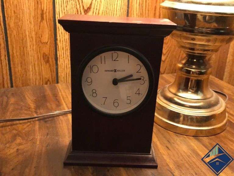 Table Top Lamp & Small Clock - Estate Details