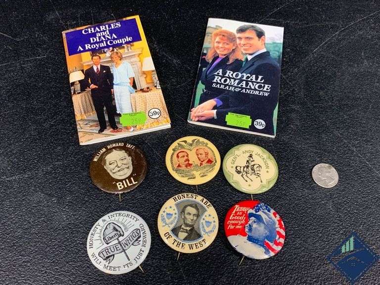 Presidential Pins with Royal Romance Mini Books - Estate Details