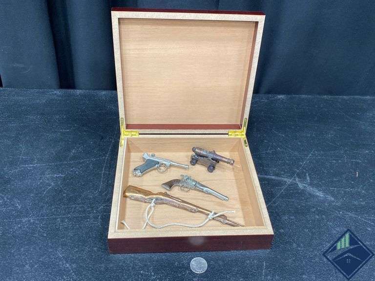Vintage Miniature Toy Guns and Cigar Box - Estate Details