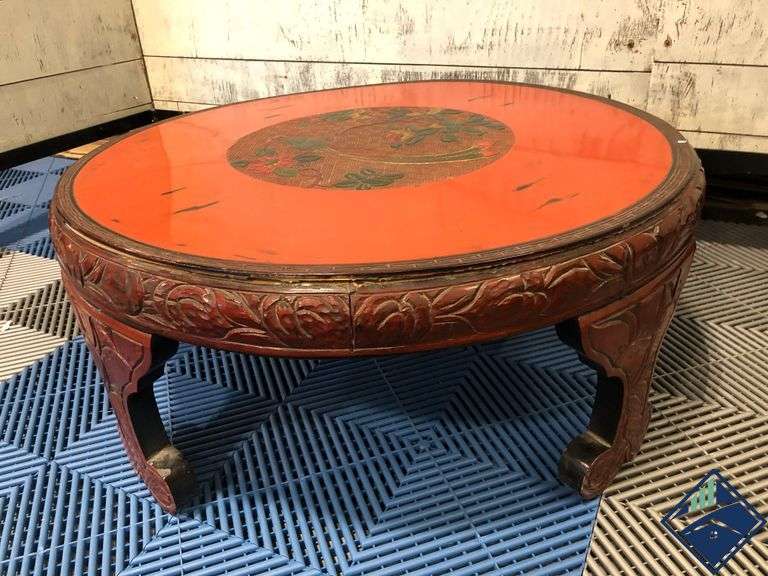 Asia Aviary Rustic Red Table - Estate Details