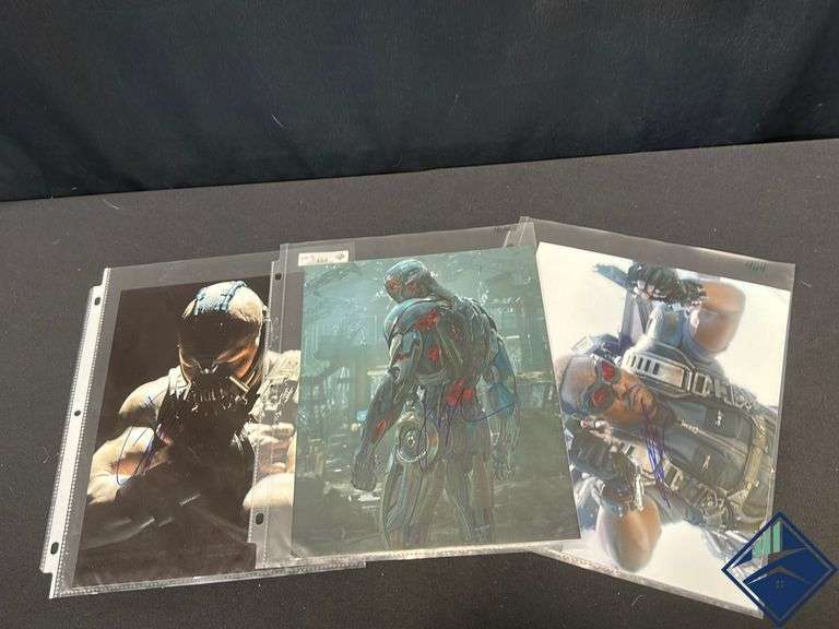 Tom Hardy, Anthony Mackie & James Spader Signed Photos with COAs ...