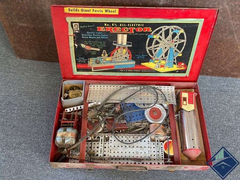 1930's Erector Set "No. 8 1/2 All Electric Giant Ferris Wheel" - Estate ...