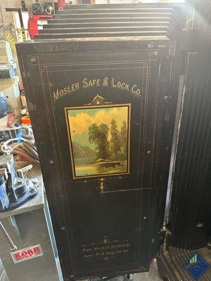Vintage Mosler Safe & Lock Co Bankers Safe in Wheel *Pickup After 2 ...