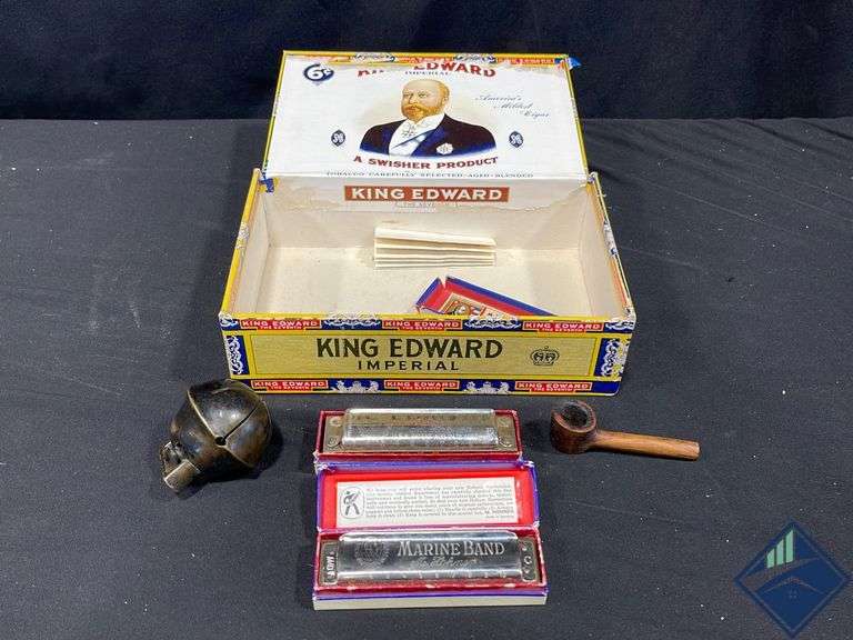 Vintage Marine Band 1896 Harmonicas & Cigar Box - Estate Details