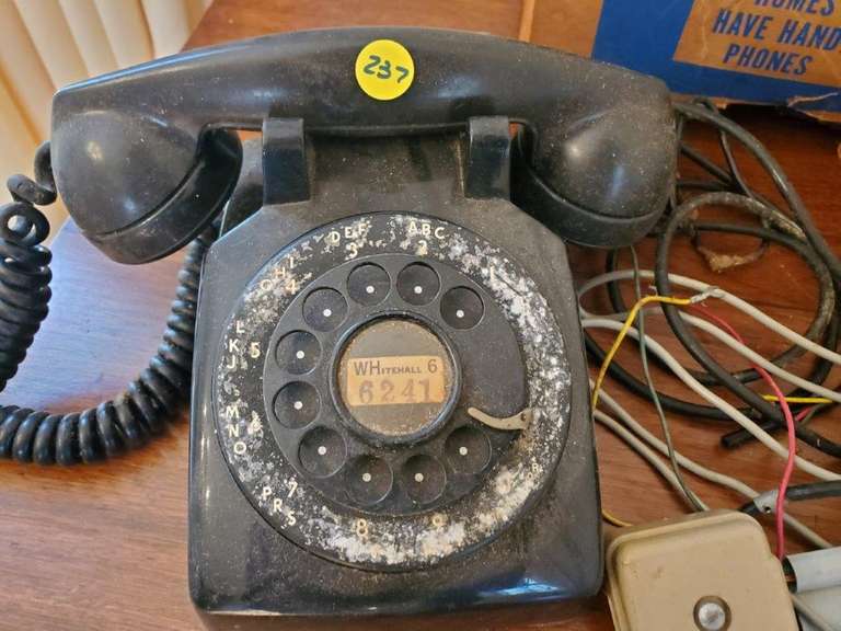Rotary Phone with Original Box - Estate Sales RVA