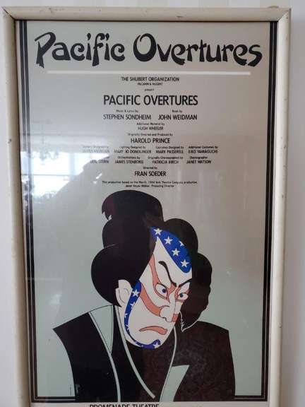 Original Framed Broadway Poster - "Pacific Overtures" - 14" x 22 ...
