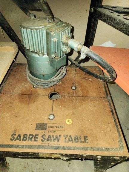 Sabre Saw Table with Router - Preview for Condition - Estate Sales RVA