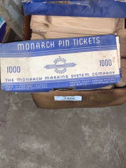pin tickets - Auction Services LTD