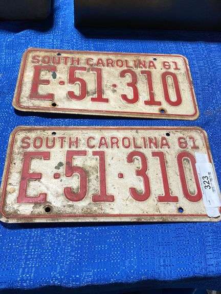 SC license plates - Auction Services LTD
