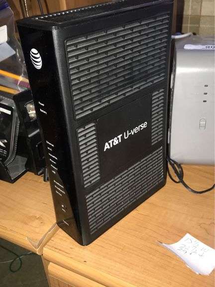 AT&T U-verse router and Belkin battery - Auction Services LTD