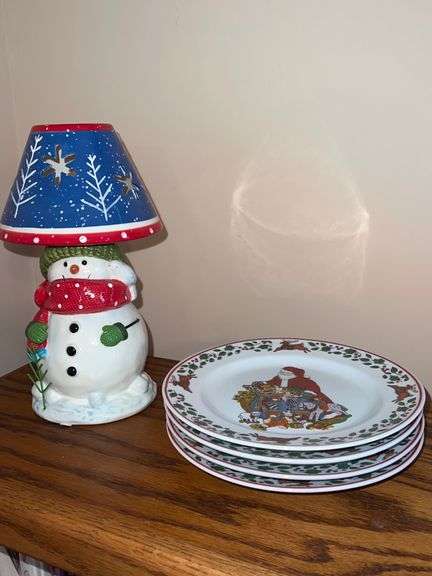 snowman lamp - Auction Services LTD