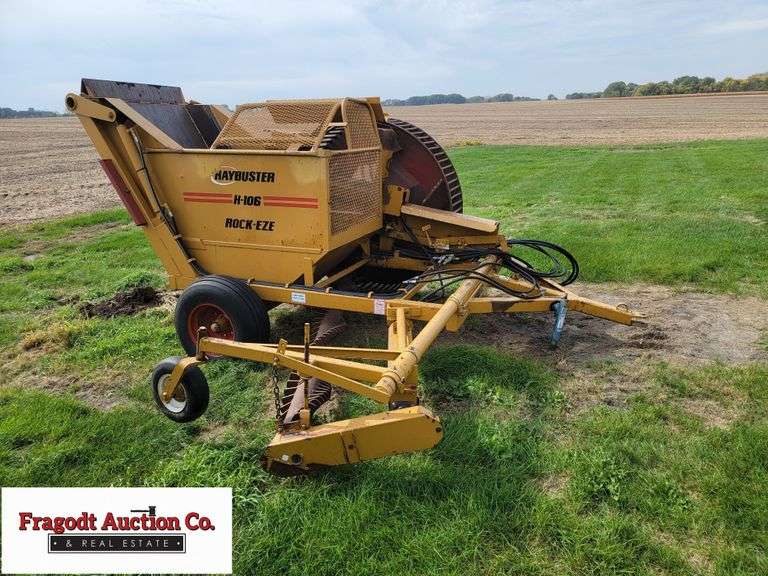 Haybuster H-106 Rock-EZE Rock Picker, Hydraulic Drive, 10’ Swath, 11L ...