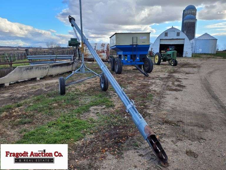 6" x 27' Mayrath Auger with Electric Motor, 2hp - Fragodt Auction and ...