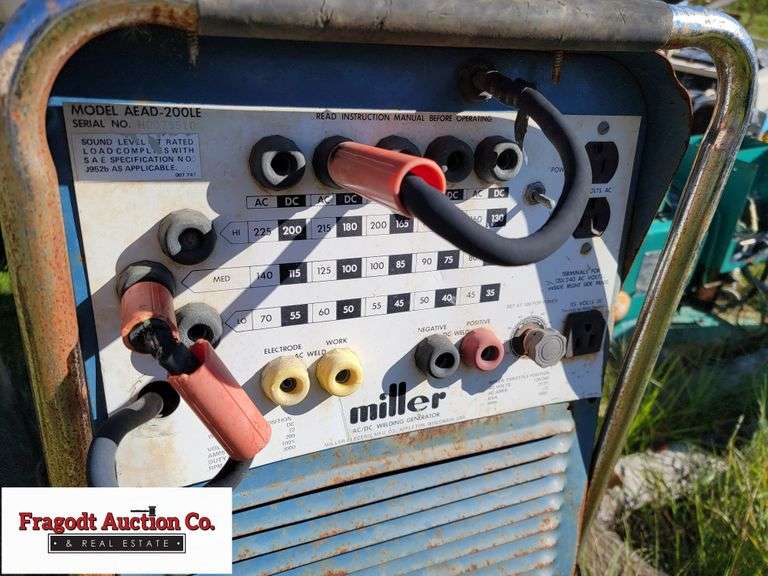 Miller AC/DC Stick Welder, Model AEAD-200LE with Onan Gas Powered ...