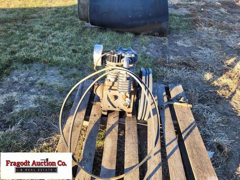 Air Compressor Pump that Needs to be Rebuilt, 2 Cylinder, Hi-Volume ...