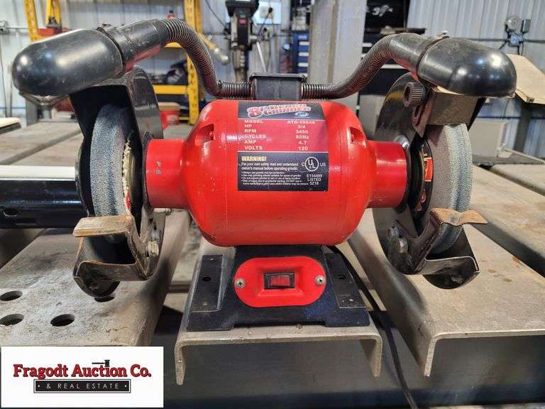 8" ATD Bench Grinder, 3/4hp Motor, 3450 RPM Speed, ATD10548 Model #, 2 ...