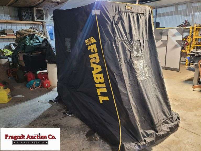 Frabill Portable Ice Fishing Shelter, Arctic Caboose Series, 2 Person ...