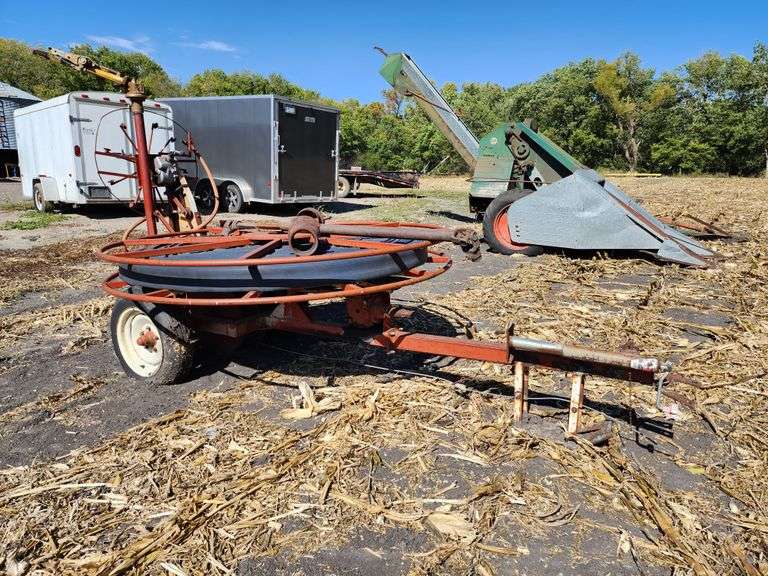 Heinzman Traveler 2230 Walking Irrigation Gun on 2 Wheel Cart, Approx ¼ ...