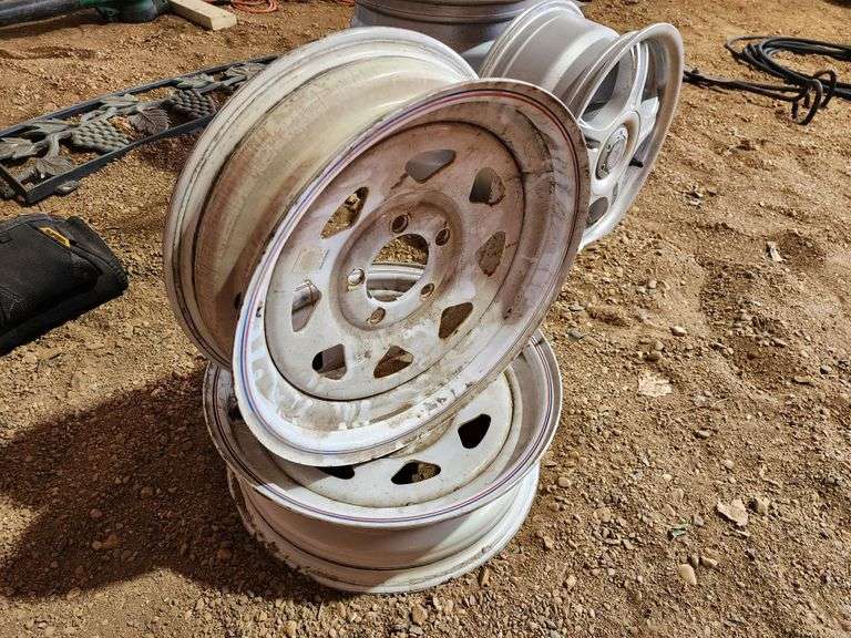 (2) 15 x 6 Rims, 5 Bolt, Buying All One Money - Fragodt Auction and ...