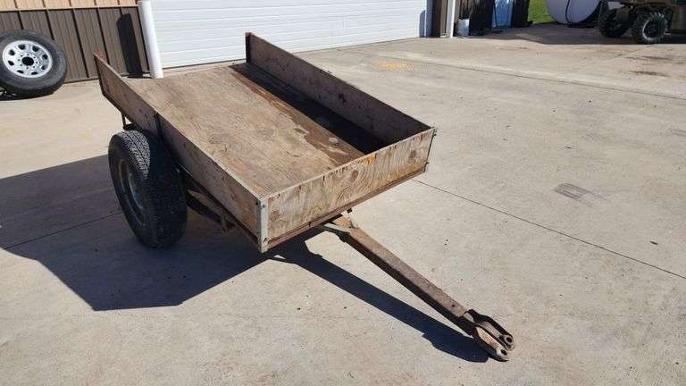 2 Wheel Trailer with Leaf Springs, Approx 3.5’ x 6 - Fragodt Auction ...