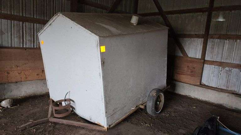 Approx 7’ x 8’ Portable Fish House with Manual Fold Downs and LP Heater ...