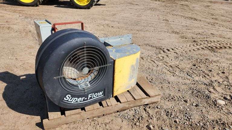 KEHO Super Flow Fan, Came off 100,000 Bushel Bin, 7.5hp Electric Motor ...