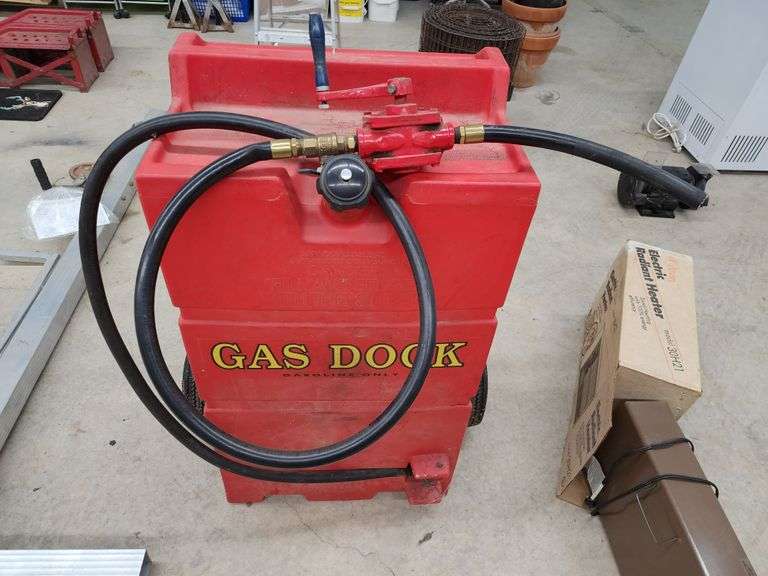 Gas Dock 25 Gallon Portable Gas Tank - Fragodt Auction and Real Estate LLC