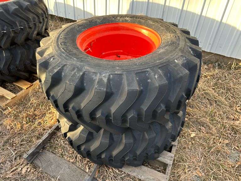 (2) 15 x 19.5 NHS Titan 6 Bolt Kubota Rims - Fragodt Auction and Real ...