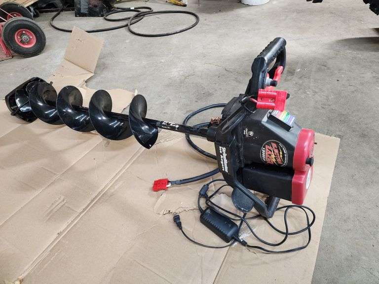 Strike Master Dual Power 12V Electric Ice Auger, Electra Lazer 12000DP ...