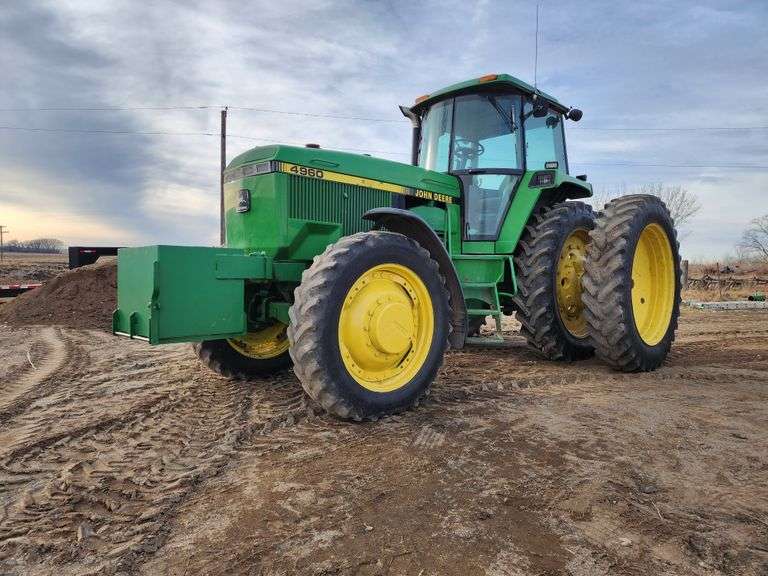 1993 John Deere 4960 MFWD Tractor, 10,138.2 Hours, Powershift ...