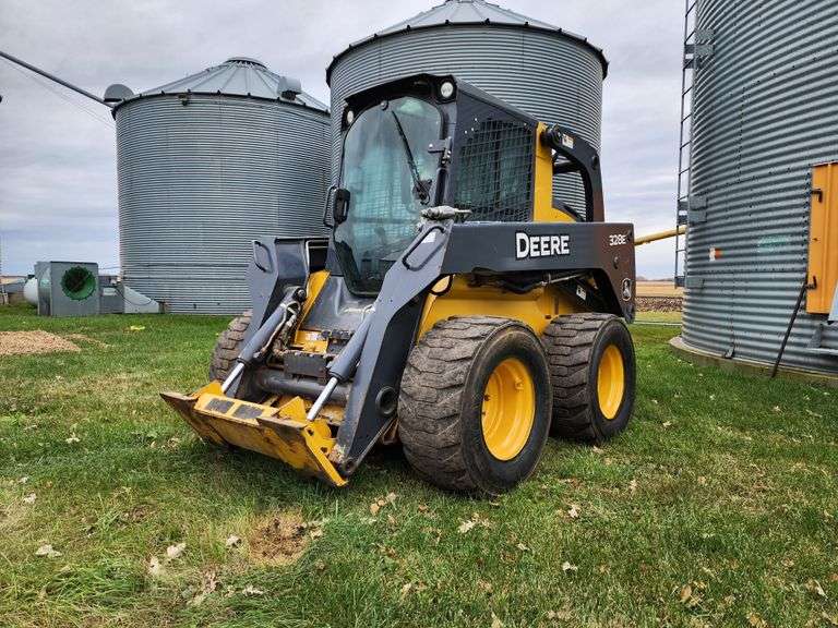 John Deere 328E Skid Loader, 4,459.7 Hours, 2 Speed, 14-17.5 NHS Tires ...