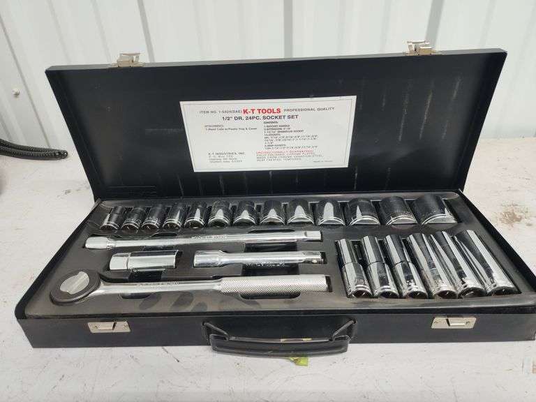1/2" Drive 24 Piece Socket Set, by KT Tools - Fragodt Auction and Real ...