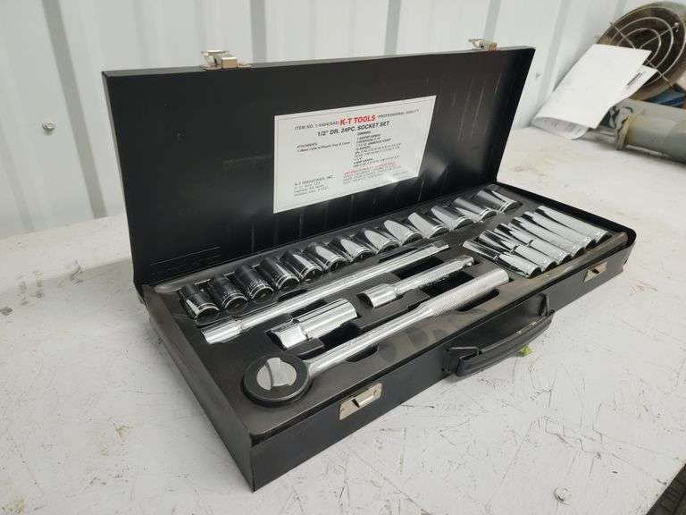 1/2" Drive 24 Piece Socket Set, by KT Tools - Fragodt Auction and Real ...