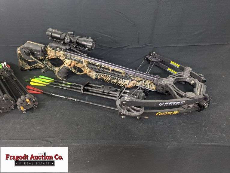 Barnett Ghost 360 Crossbow, 3x32 Cross Scope, CarbonLite, Assortment of ...
