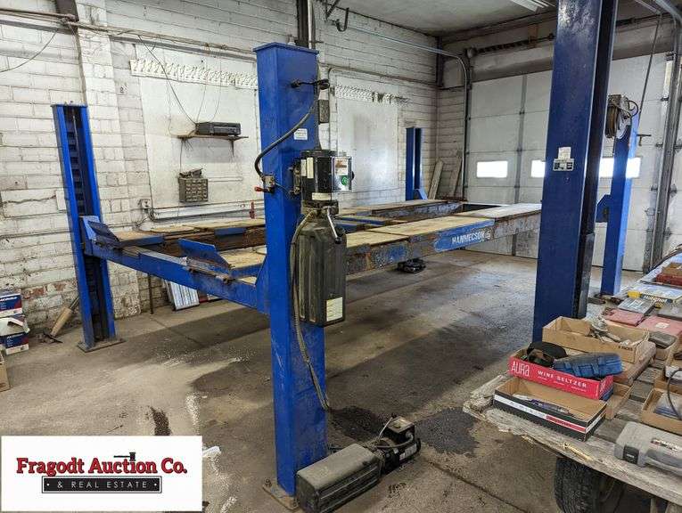 Hanmecson 4 Post Lift – Model Pro-14F, 14,000 16 C - Fragodt Auction ...