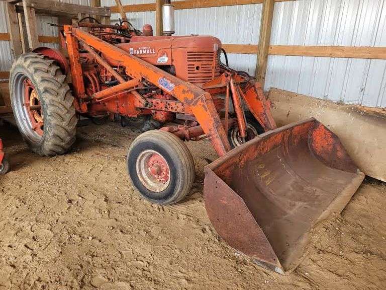 1954 Farmall MTA with Dual Hydraulic Loader and PTO Pump, Schwartz Wide ...