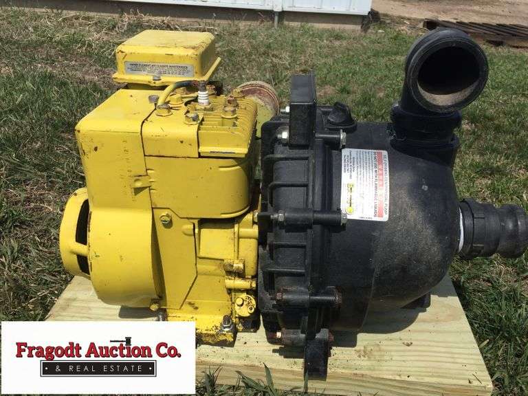 Briggs and Stratton 3hp Engine with 2” Banjo Pump, Motor Runs and Has ...
