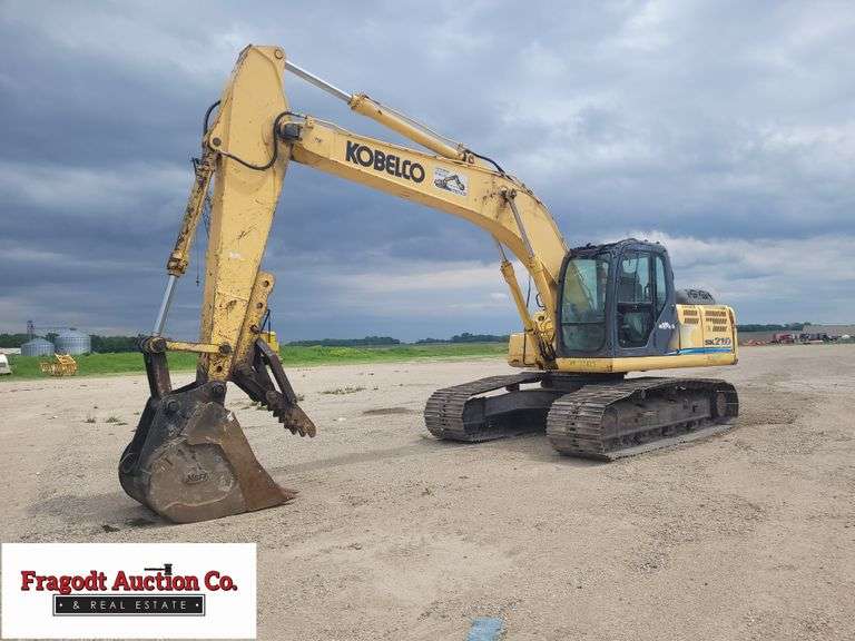 2010 Kobelco SK210 Excavator, EROPS with Air, Steel Tracks, Mechanical ...