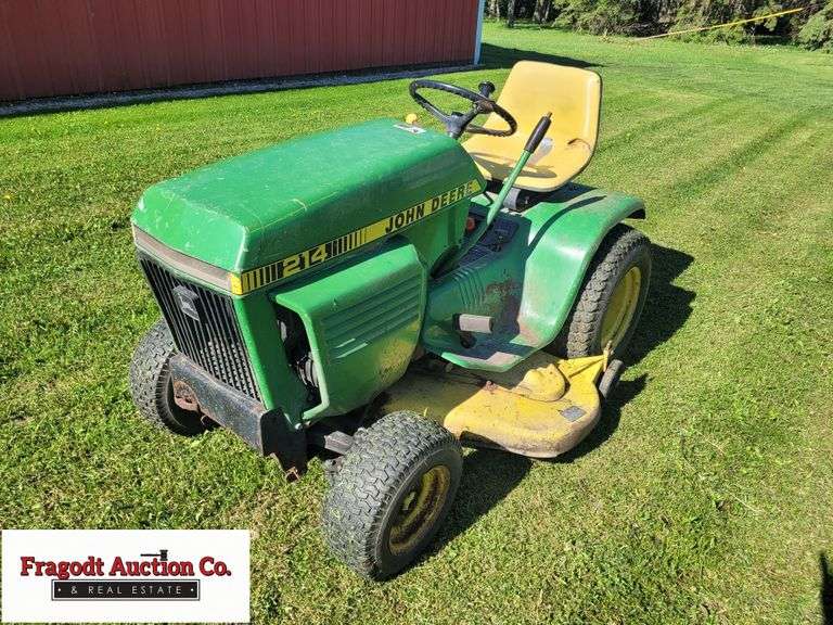 John Deere 214 Lawn Mower, 14hp Engine, New Battery, Fuel Lines ...