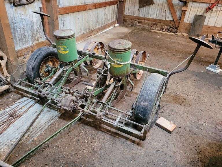 John Deere Model 290 Planter, 2 Row, Pull Type with Markers, Set up for ...
