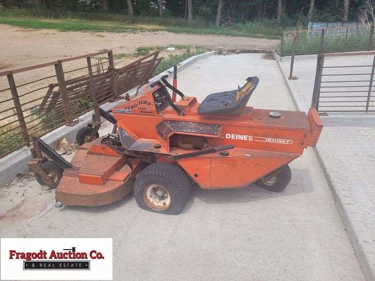 Deines 1800KT Zero Turn Lawn Mower, Front Mounted 5' Deck - Fragodt ...
