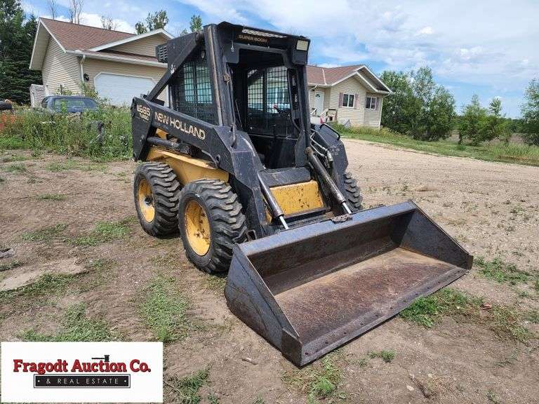 1998 New Holland LX665 Turbo Super Boom Skid Loader, Has Door, Cab/Heat ...