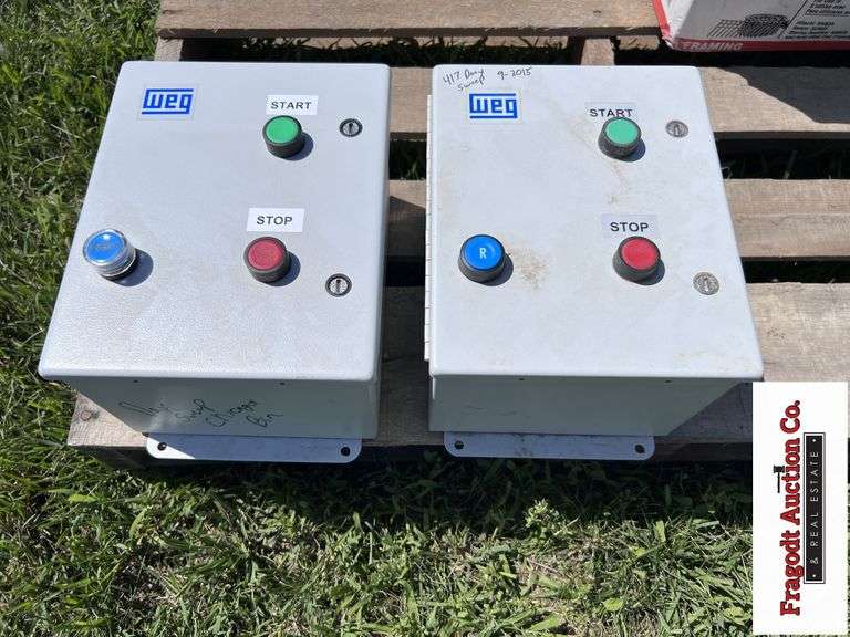 (2) Electric Motor Control Boxes – Never Been Used - Fragodt Auction ...