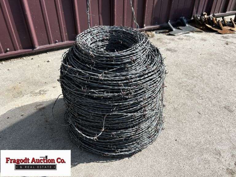 Partial Spool of Barbed Wire - Fragodt Auction and Real Estate LLC