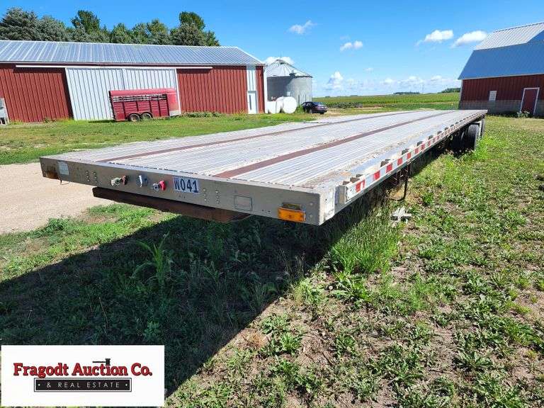 1997 Transcraft Eagle W2 Aluminum Flatbed Trailer, 48’ x 102”, Air Ride ...
