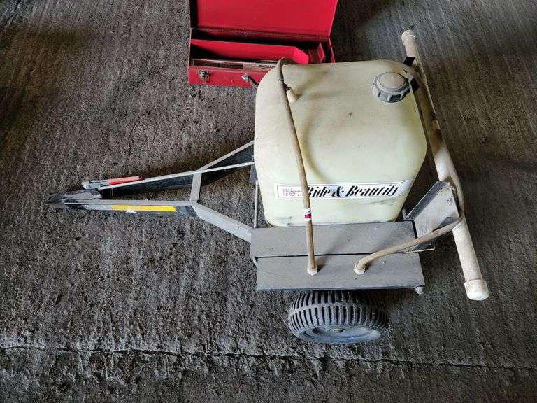 Ground Driven Pull-type Lawn Sprayer - Fragodt Auction and Real Estate LLC