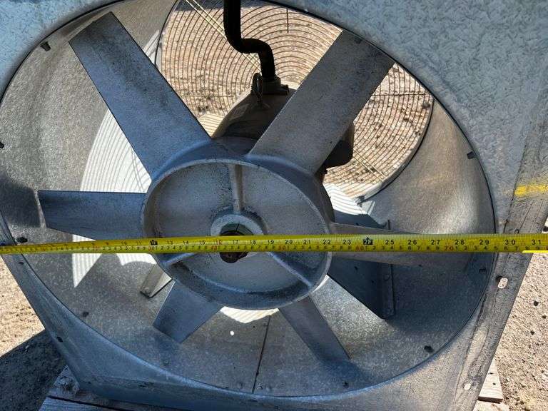 Sukup 28” Bin Fan with 10hp Single Phase Motor in Working Order Per ...