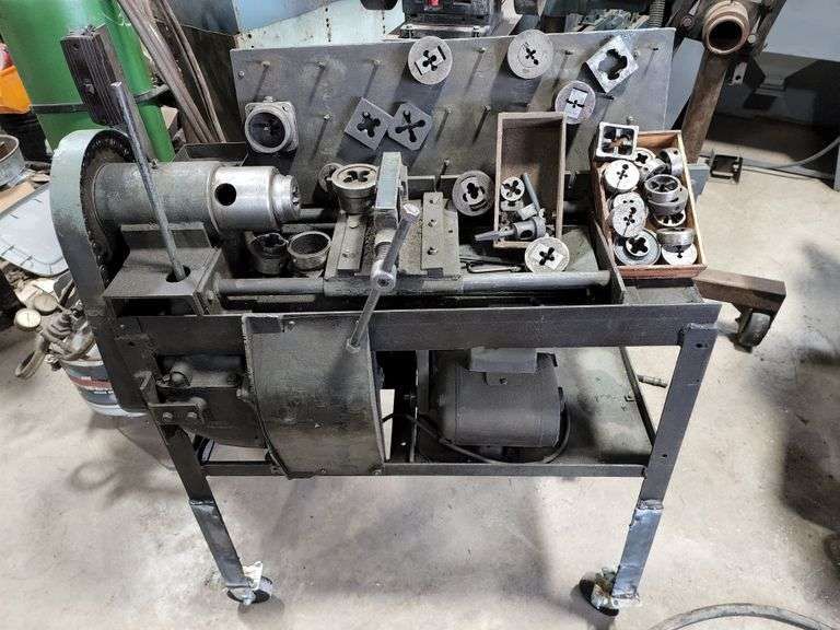 Electric Rod Threader with Assortment of Dies, 3 Speed Transmission ...