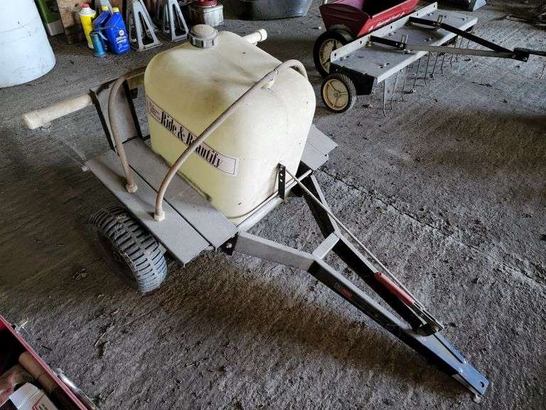 Ground Driven Pull-type Lawn Sprayer - Fragodt Auction and Real Estate LLC